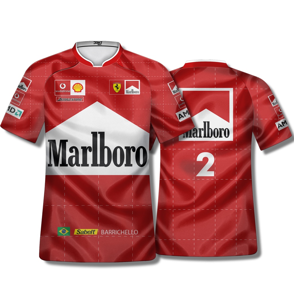 Camisa Camiseta Corrida F1 Formula 1 Ferrari Rubinho Barrichello 2002 ...