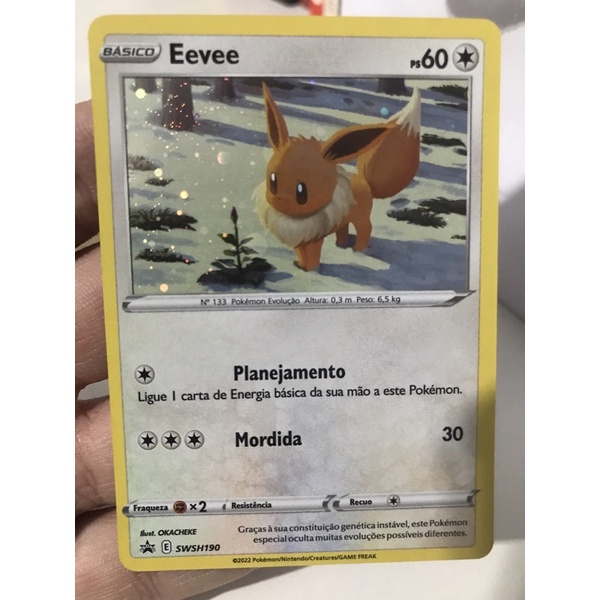 Carta Pokémon Eevee Promo Brilhante | Shopee Brasil