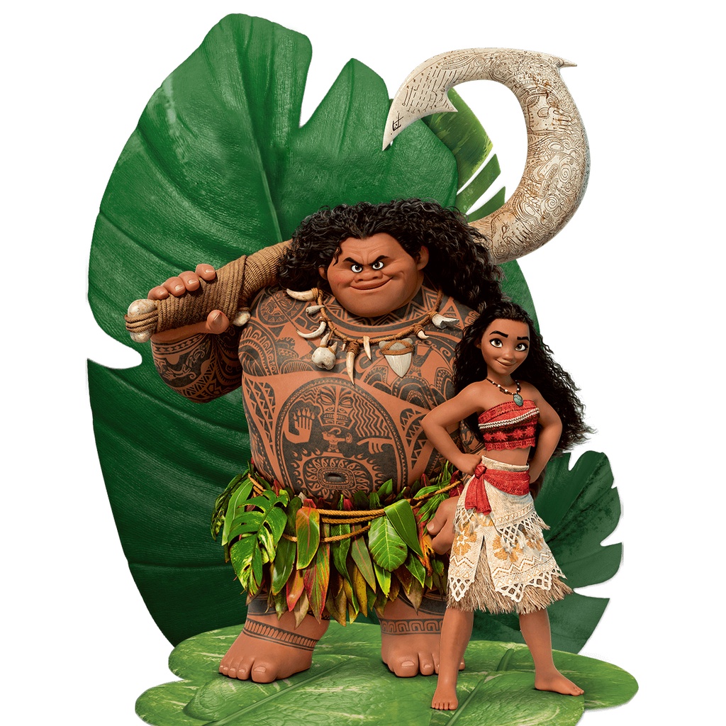 Kit, Toten, Display Moana E Maui 70cm + Moana Baby70cm - Mdf 3mm ...