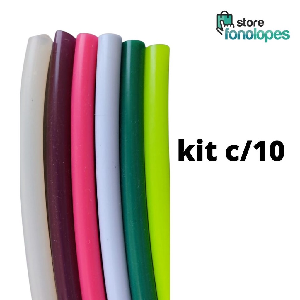 KIT C/10 - TUBO DE RESSONÂNCIA para ETVSO Silicone - Cores Variadas ...