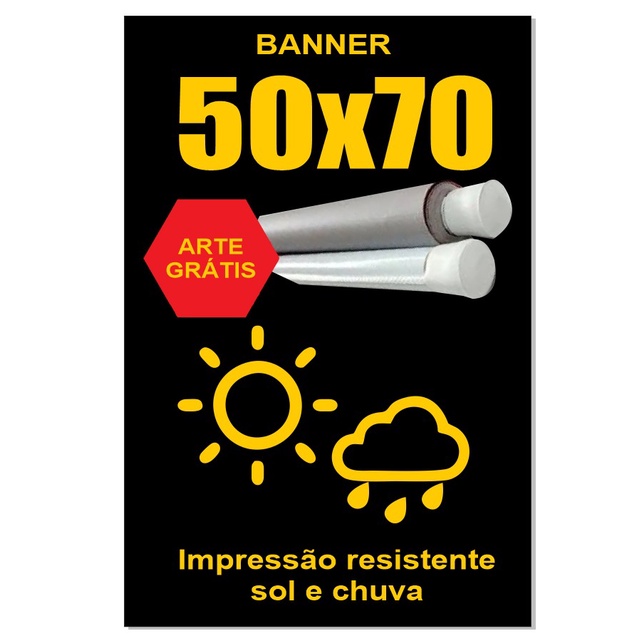 Banner PROMOCIONAL 50X70 para divulgar seu comércio (venda +) | Shopee ...