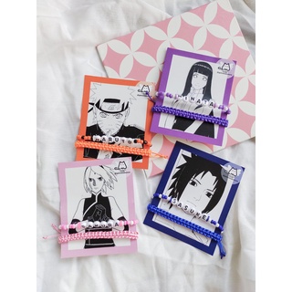 pulseira Naruto anime Sasuke Sakura Hinata pulseira macrame pulseira ...