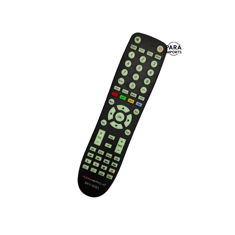 Controle Remoto de Receptor Azamérica ST3 HD Azamerica Envio imediato ...