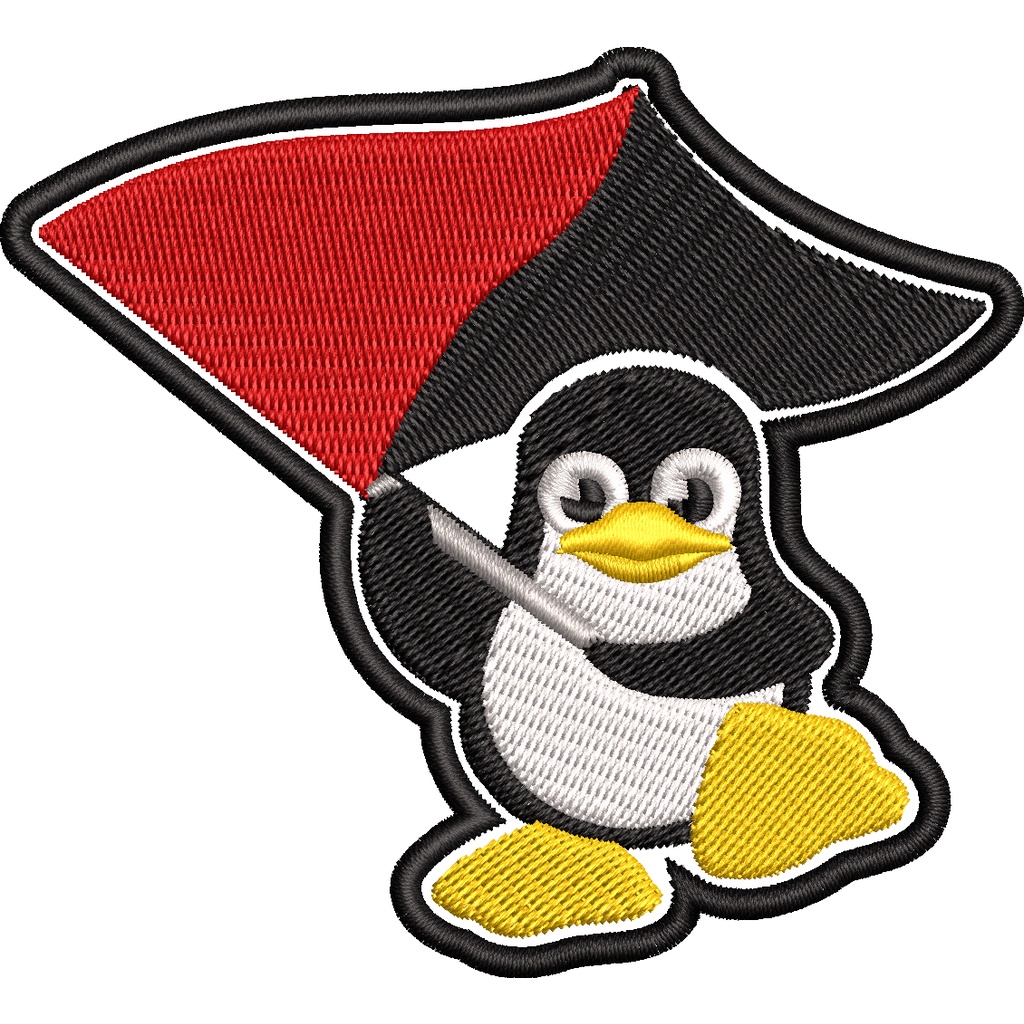 Patch Tux linux anarquista | Shopee Brasil