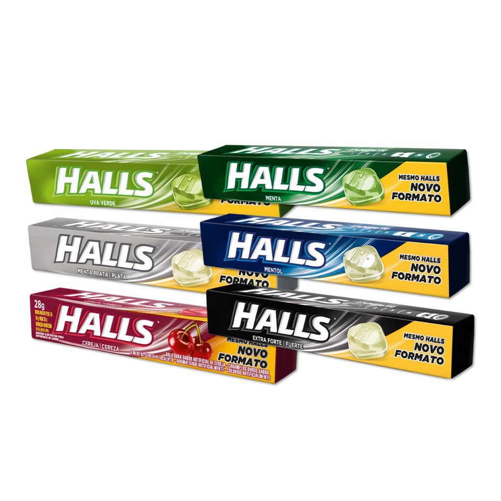 Bala Halls 28G | Shopee Brasil