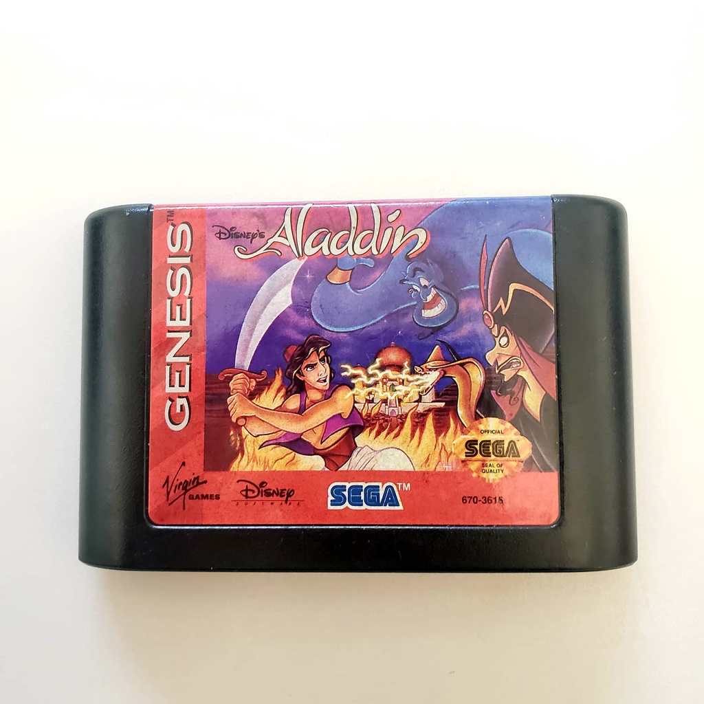 Disney Aladdin Original Sega Genesis Mega Drive | Shopee Brasil