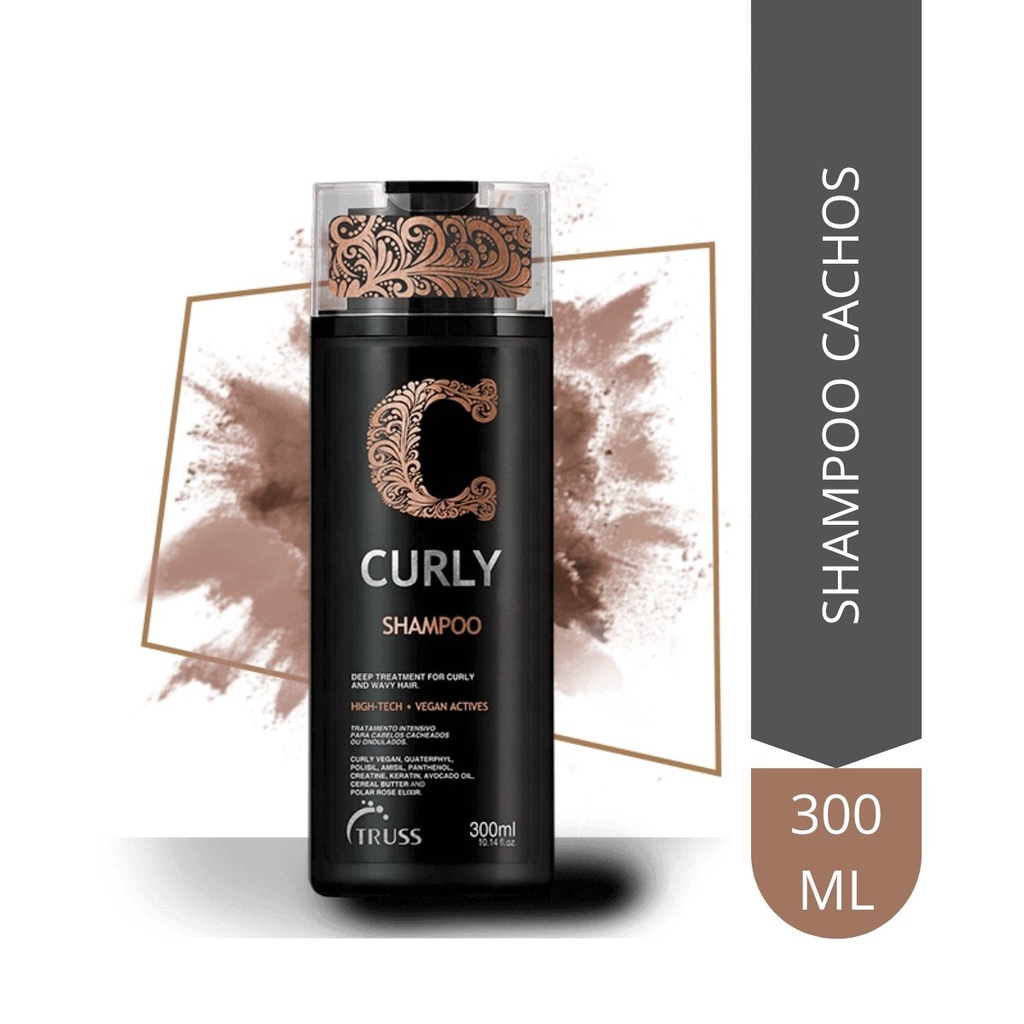 Shampoo Truss Curly Cabelos Cacheados e Ondulados 300ml | Shopee Brasil