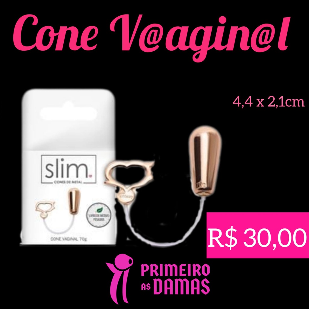 CONE VAGINAL METAL 4,4 X 2,1 CM 70G SEXY FANTASY | Shopee Brasil
