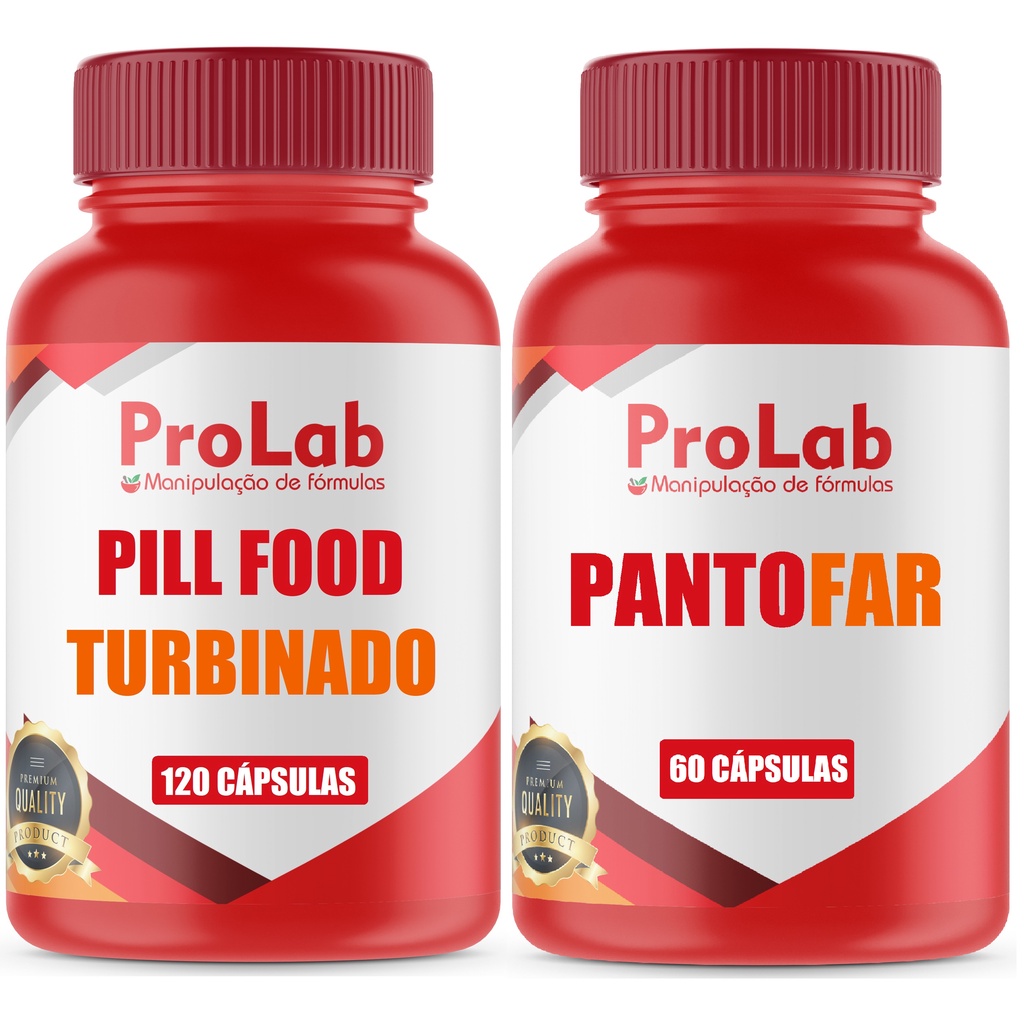 Pill Food Turbo C/120 Cps + Pantofar C/60 Cps - Cáps Veganas | Shopee ...
