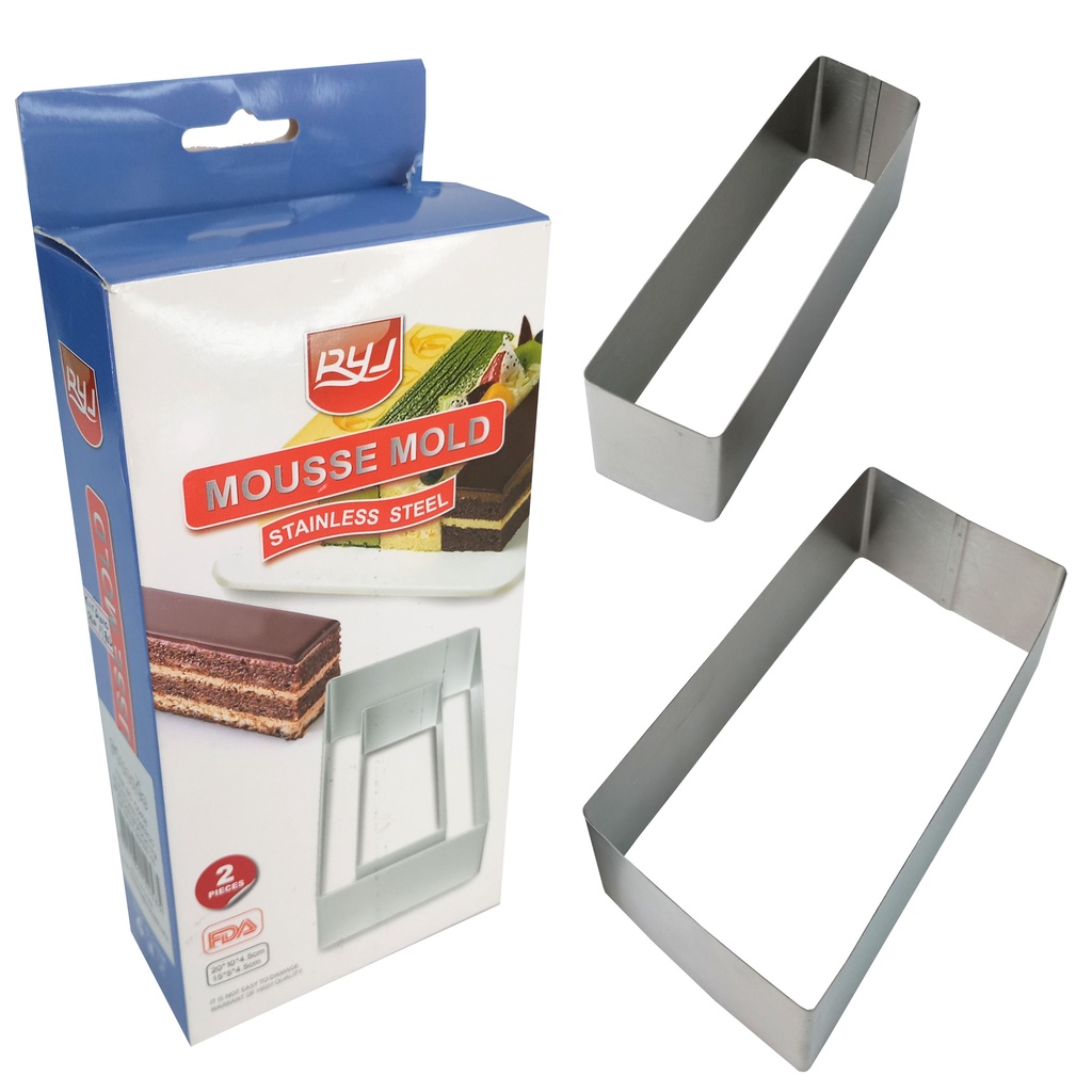 Kit com 2 Formas Retangulares para Tortas e Bolos Artigo de Cozinha ...