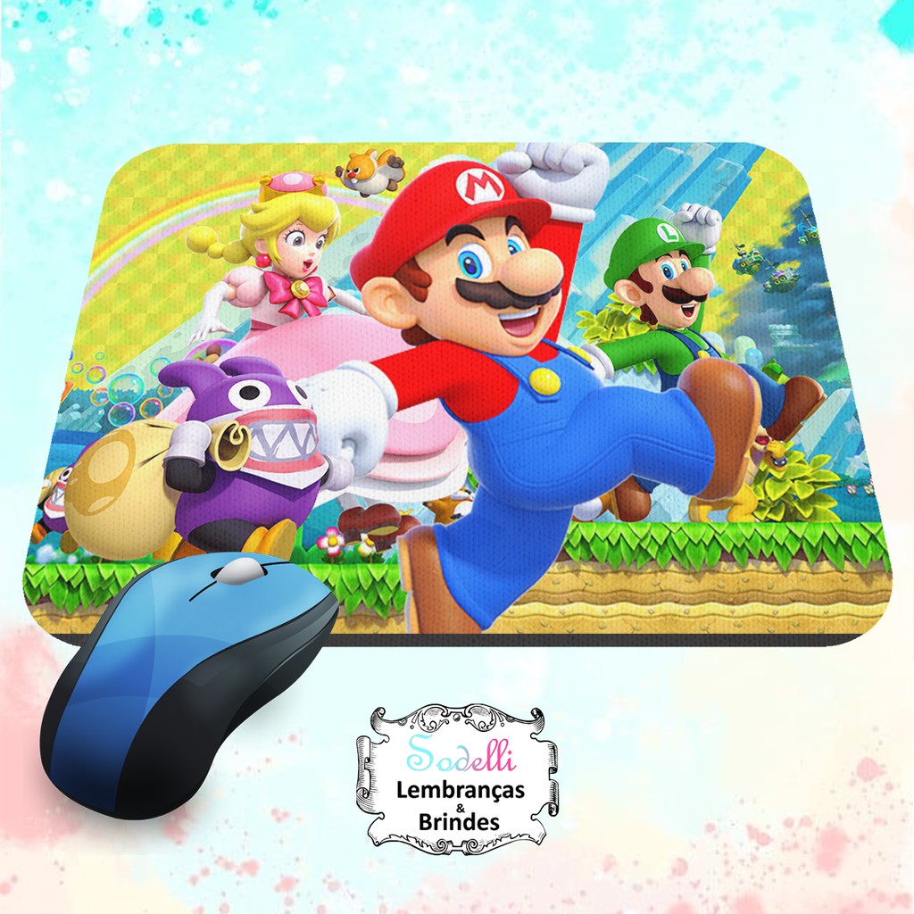 Mouse Pad Super Mario 23x18cm | Shopee Brasil