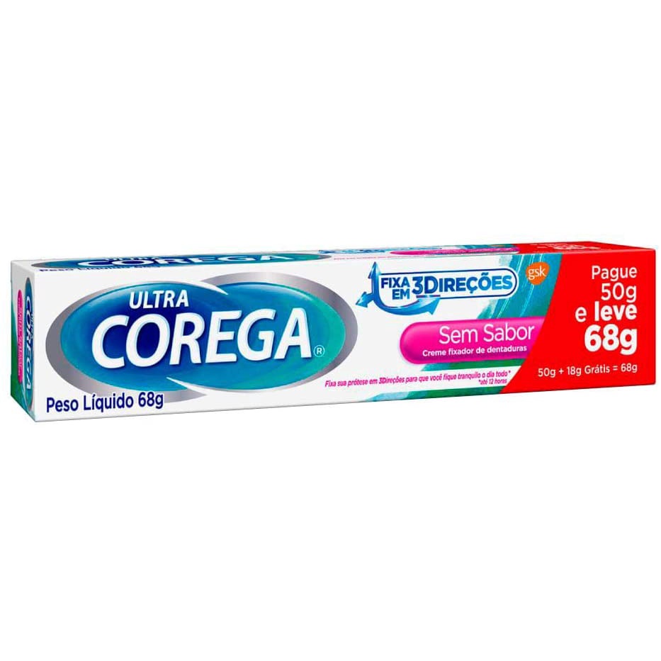 Creme Fixador de Dentadura Ultra Corega | Shopee Brasil