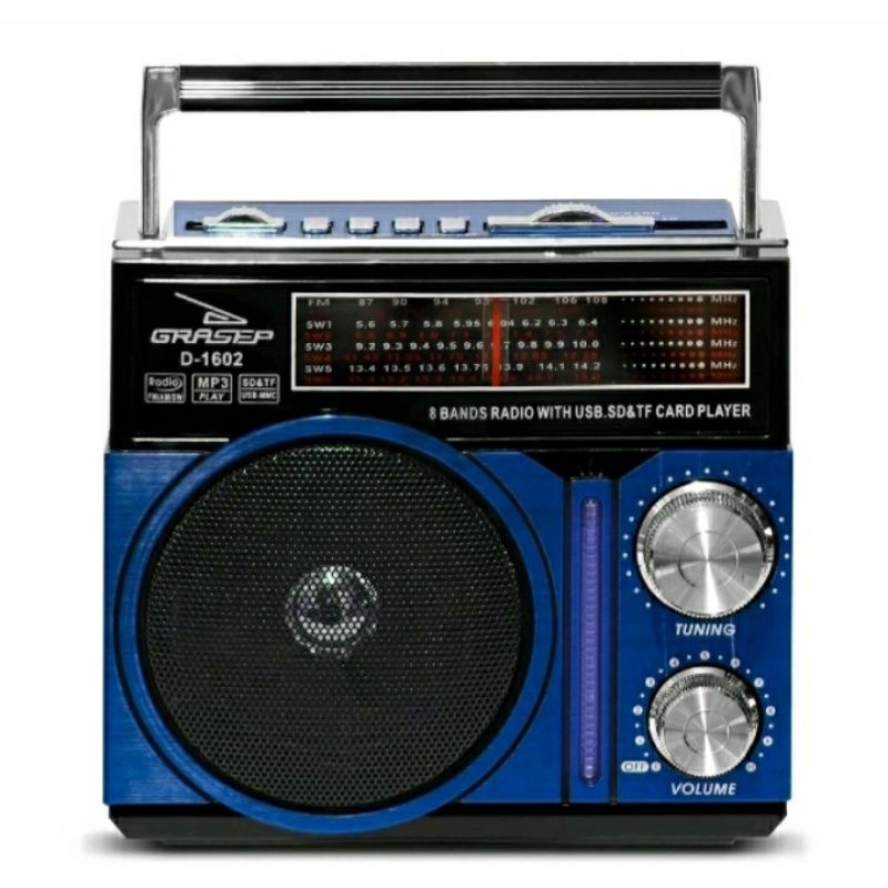 Caixa de Som Retro Grasep D1602 | Shopee Brasil