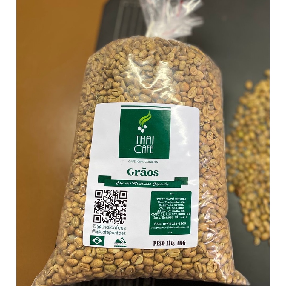 Café conilon em grãos cru 1kg | Shopee Brasil