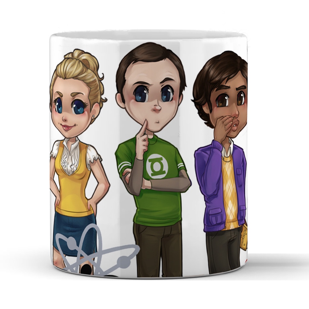 Caneca Big Bang Theory Sheldon Bazinga Cooper Leonard Rajesh Howard Amy ...