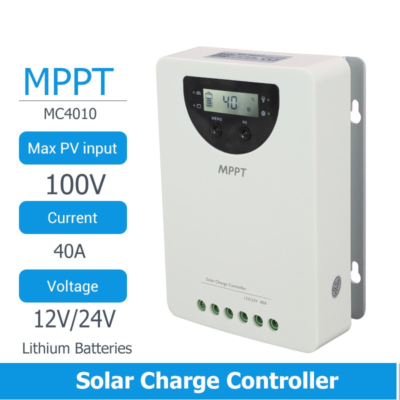 Controlador De Carga Mppt 40a 12/24v | Shopee Brasil
