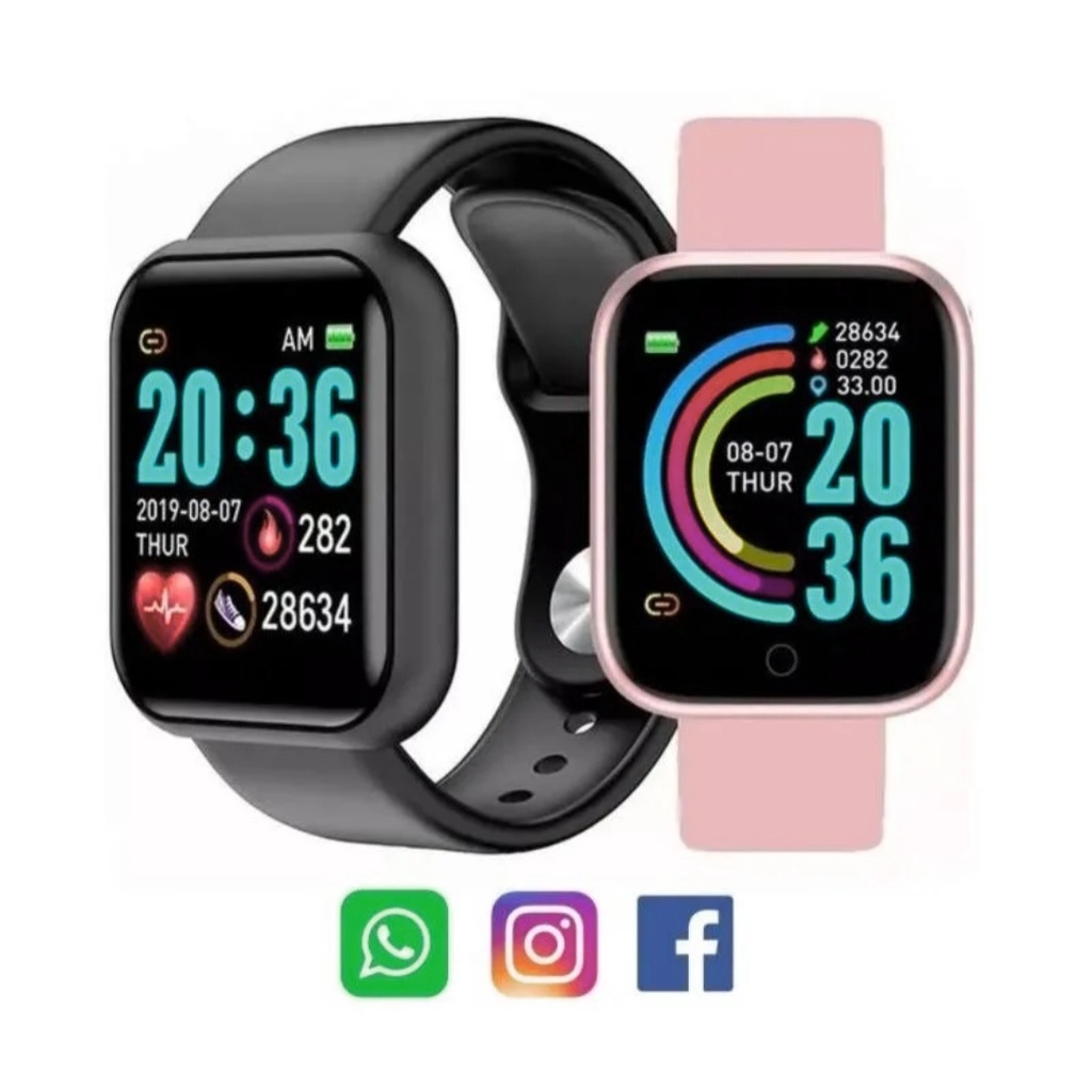 Relógio Inteligente Smartwatch D20 Bluetooth Ios Android | Shopee Brasil