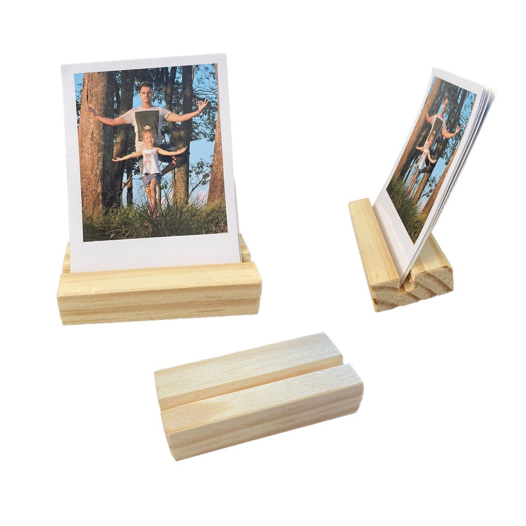 Base de madeira para Fotos Polaroid - Porta Retrato | Shopee Brasil