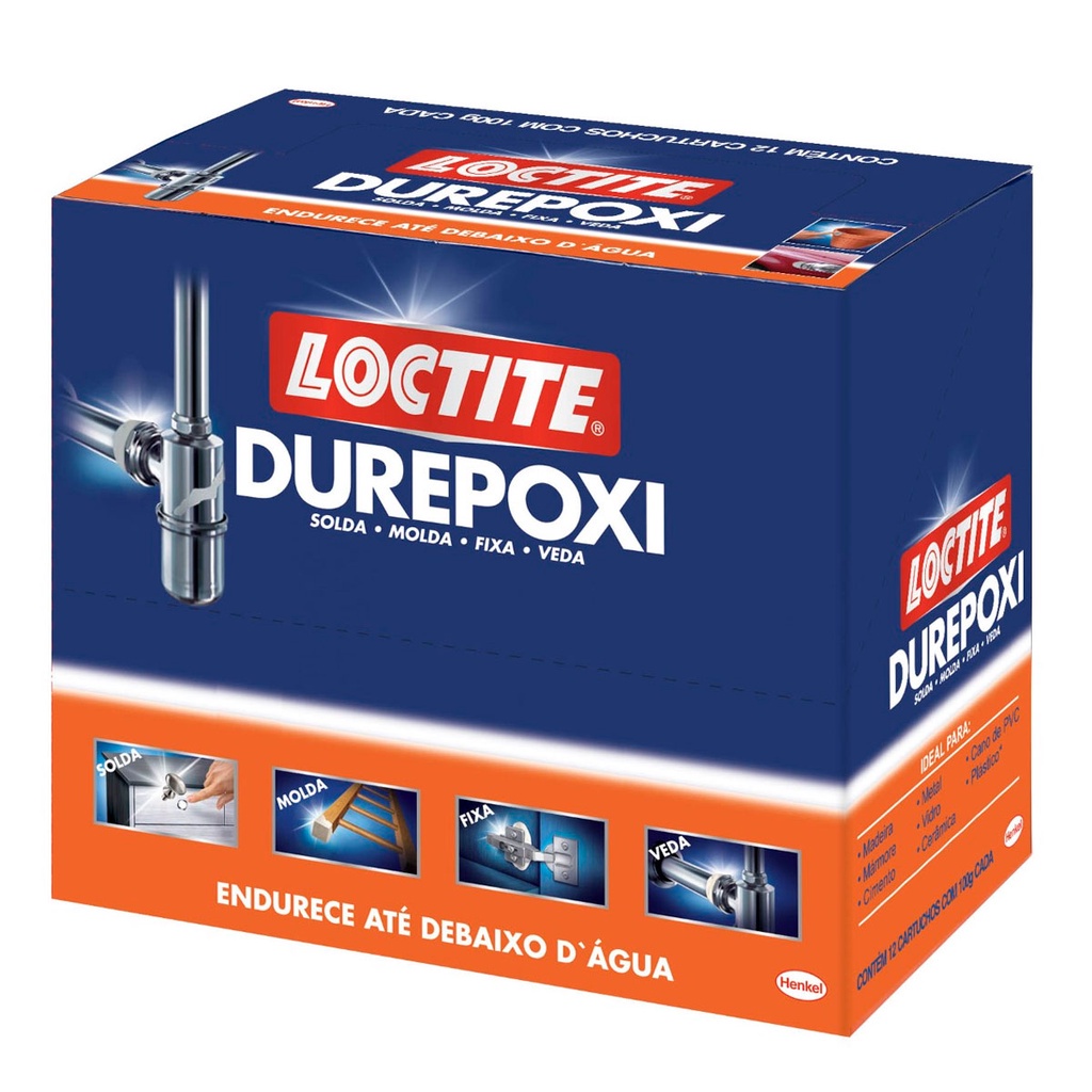 Durepoxi Cola Massa Fixa Veda Solda Molda 100g Endurecedor | Shopee Brasil