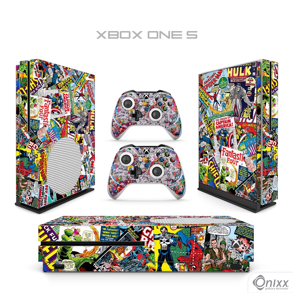 Skin XBOX ONE S Adesiva Marvel | Shopee Brasil