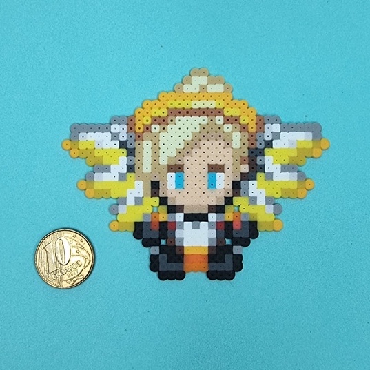 Chaveiro/ Ímã/ Pin/ Bottom Mercy - Overwatch - Pixel Art/ Pixel Arte ...