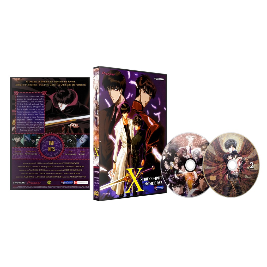 Dvd Anime X 1999 Série Completa + Filme + Ova Clamp | Shopee Brasil