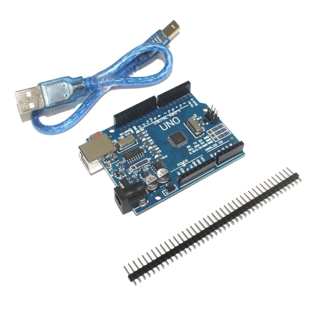 Uno R3 + Cabo Usb Blindado - Arduino Uno Compatível | Shopee Brasil