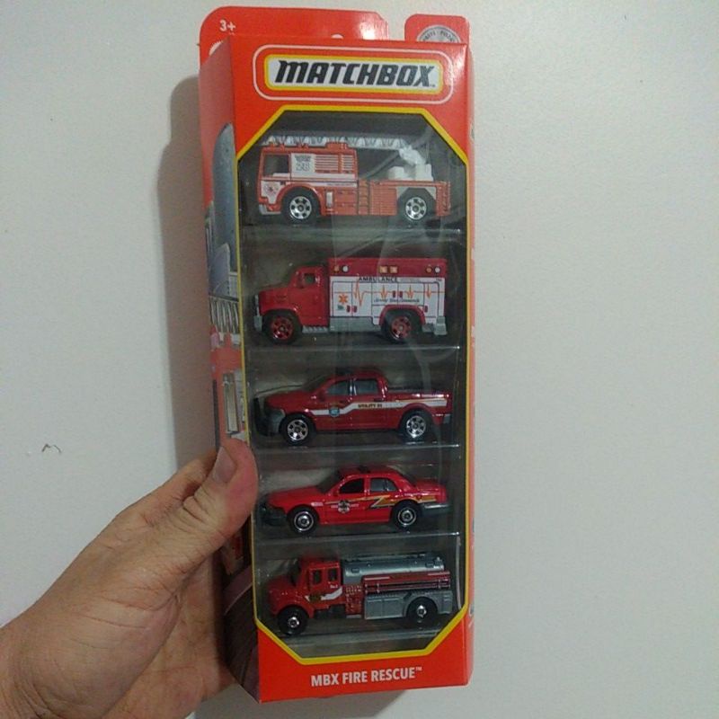 Mbx Fire Rescue Pack 5 matchbox. | Shopee Brasil