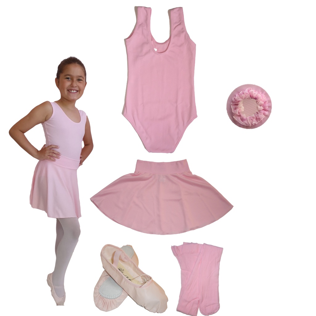 Roupa do uniforme de Ballet para bailarina Infantil juvenil na cor rosa ...