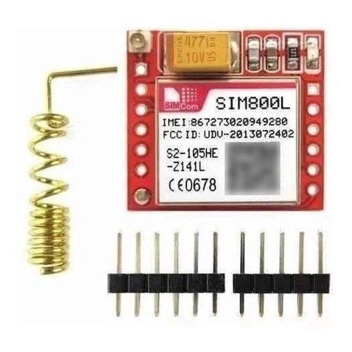 Módulo Gprs Gsm Sim800l Sim800 Sim 800l Com Antena Arduino | Shopee Brasil
