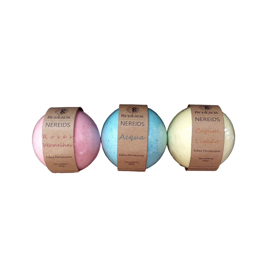 Promoção 3 Esferas Efervescentes Grandes - Nereids - 190gr | Shopee Brasil