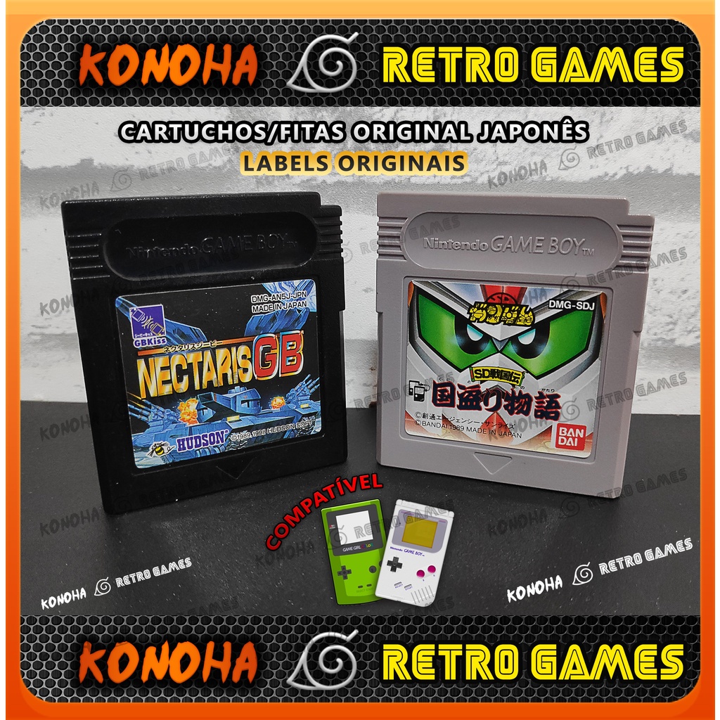 Fitas Game Boy Originais - Gundam e Nectaris GB | Shopee Brasil