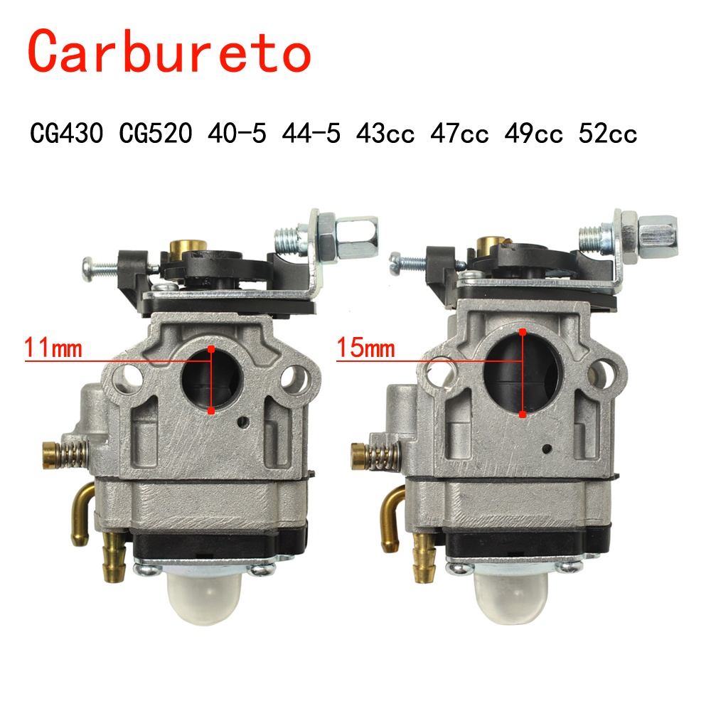 Carburador Para Roçadeira A Gasolina 26cc 43cc 52cc Tu26 Tu33 ProBx4300 ...