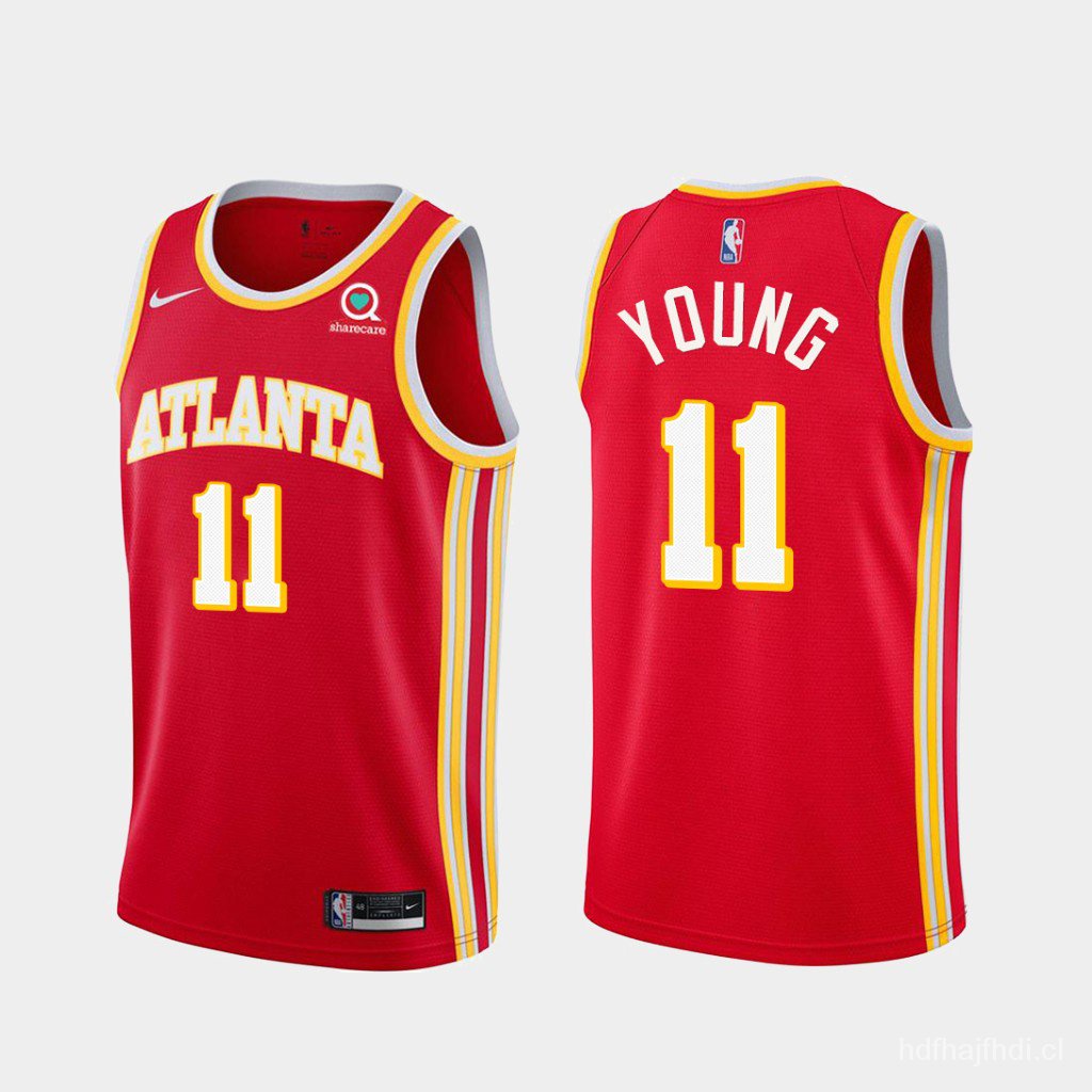 KCMz TRAE YOUNG Atlanta Hawks 11 # Camisa Da NBA 2021 Vermelha De ...