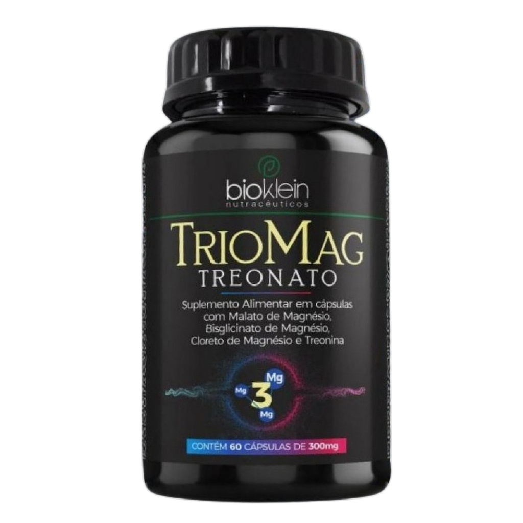 Triomag Magnésio Dimalato Bisglicinato Cloreto E Treonina 60 Cápsulas ...
