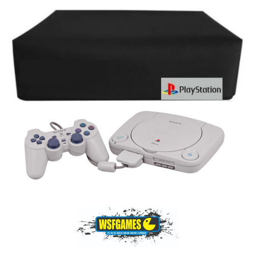 Capa Playstation 1 Ps1 Psone Baby Preta Antipoeira Skin WSFGAMES