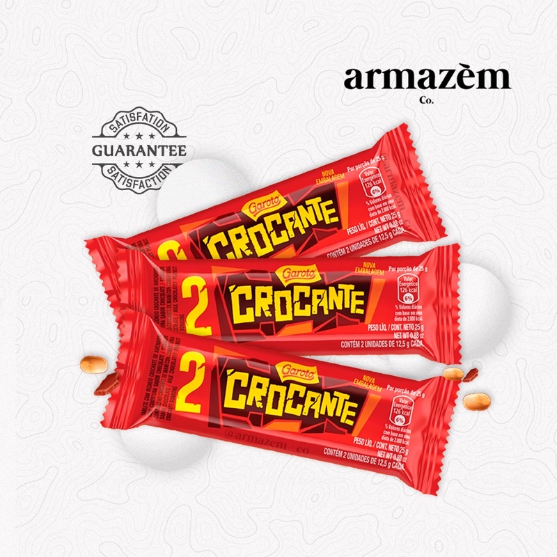 Chocolate Crocante 25g Garoto Display C/30 Unidades | Shopee Brasil