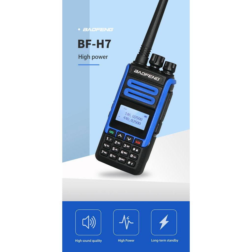 Fonte De Baofeng De Alta Potência BF-H7 Rádio Portátil Transceptor De Duas Vias walkie talkie De ...