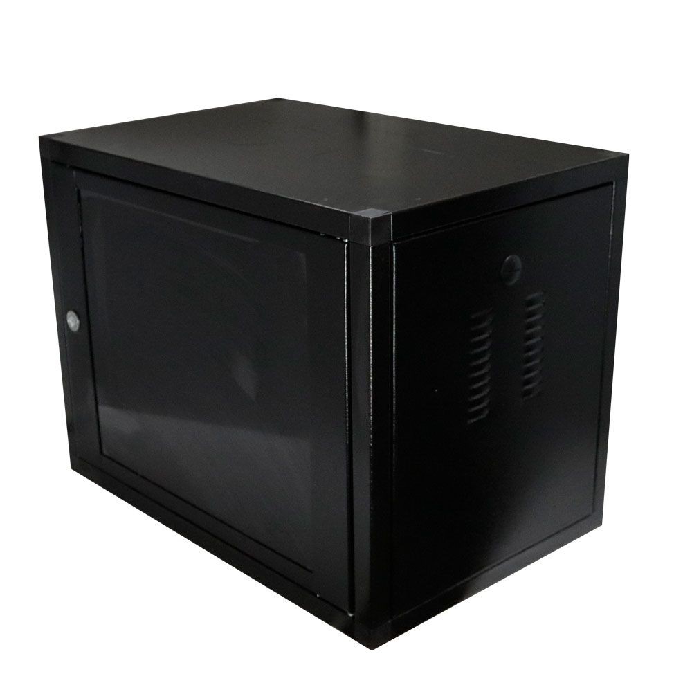 MINI RACK de Parede Padrão 19'' Para Cabeamento Estruturado e CFTV 8U X ...