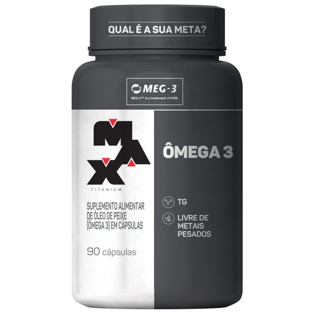 Ômega 3 Max - 1000mg - 90 Cápsulas - Max Titanium (100% Original ...