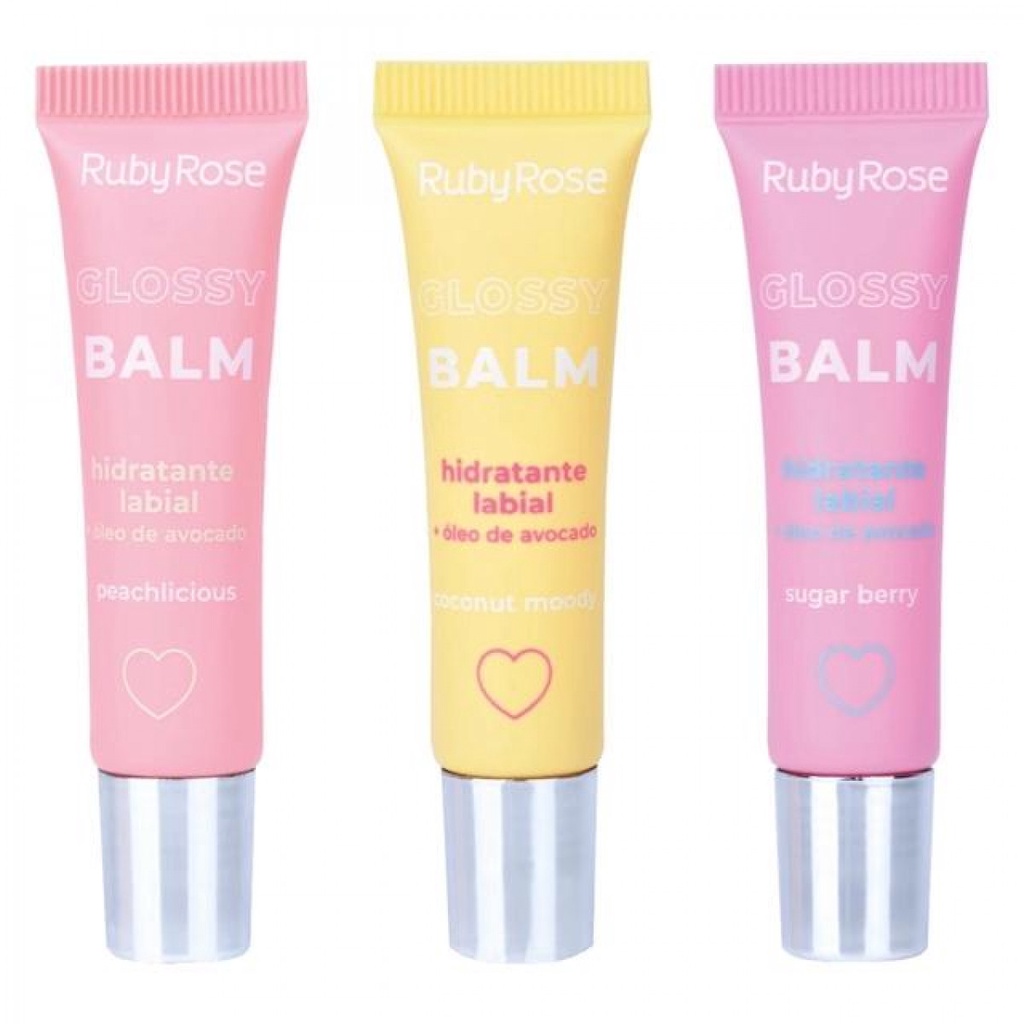 Glossy Balm | Hidratante Labial | Ruby Rose | Shopee Brasil