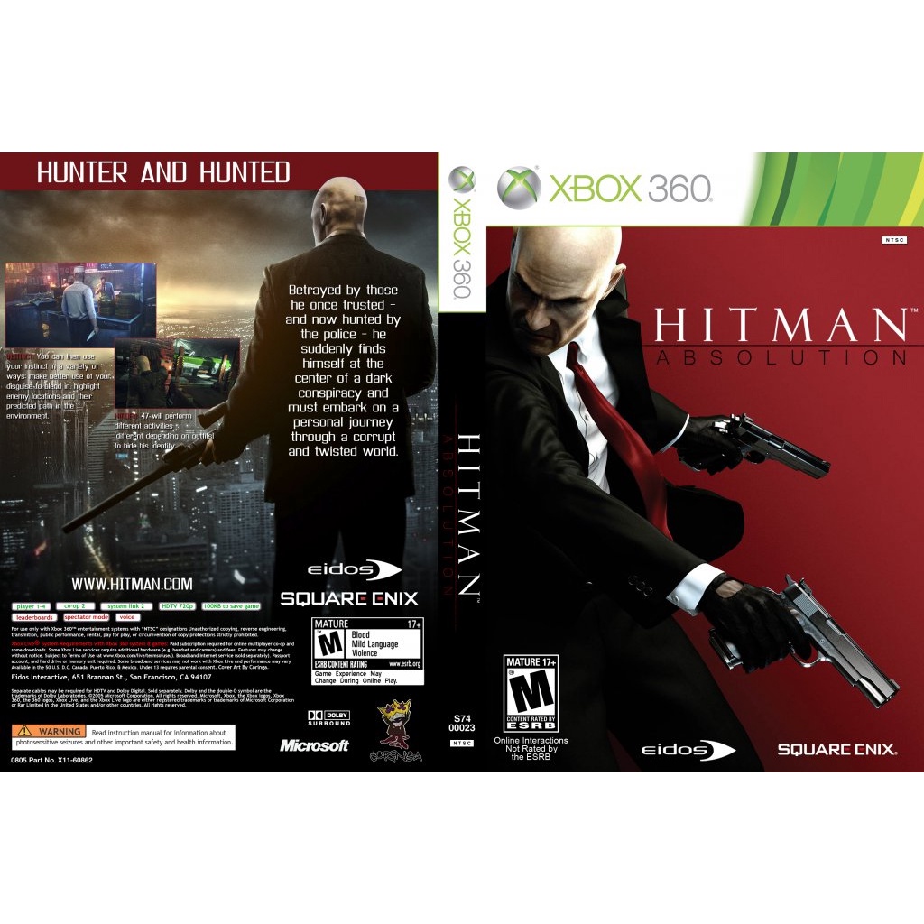 Hitman absolution P/ XBOX360 (LTU/LT/JTAG/RGH) | Shopee Brasil