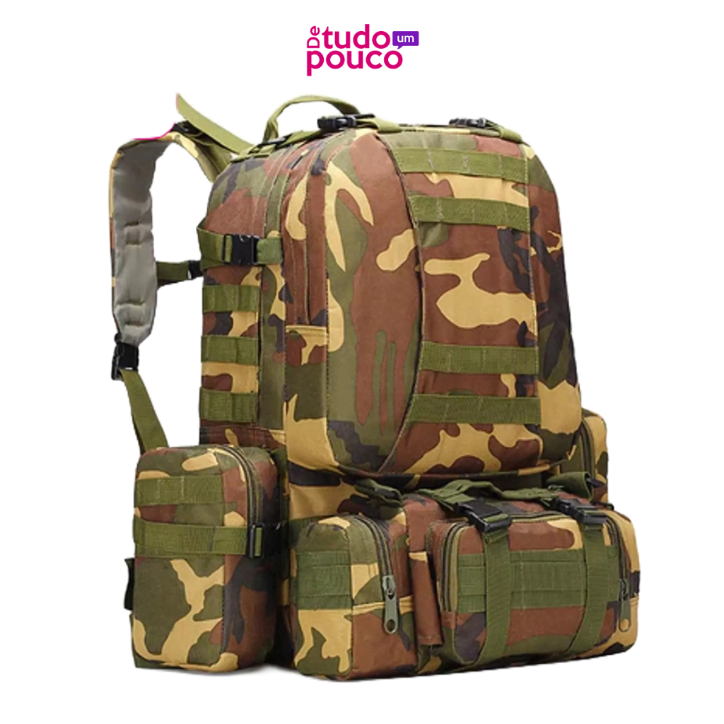 Mochila Militar Tatica Defender UniStar Molle 55L 1438-6 Modular ...