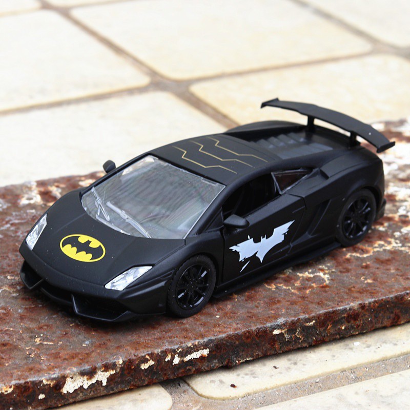 Carro Escala 1/36 Lamborghini Batman Cartoon Diecast C/Som & Luz ...