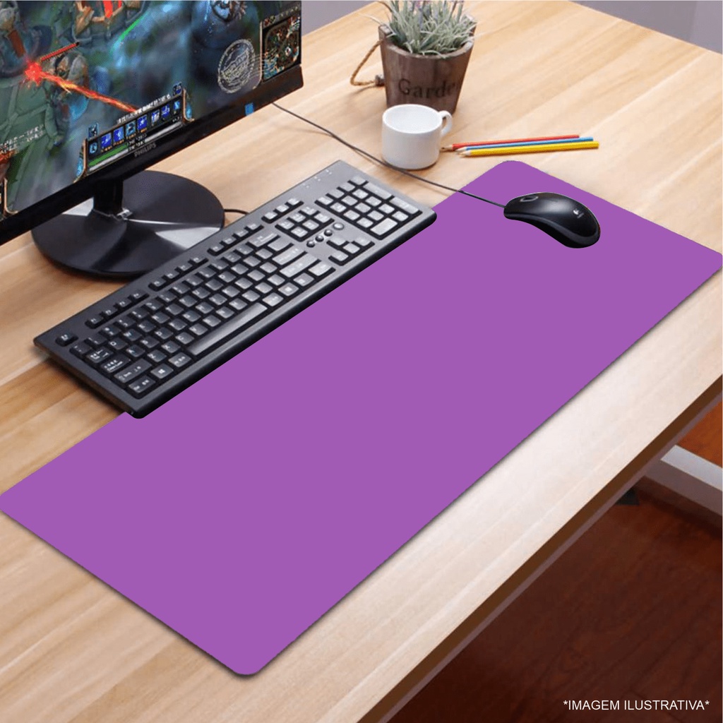 Mouse Pad Liso Grande 65x32 cm Personalizável | Shopee Brasil