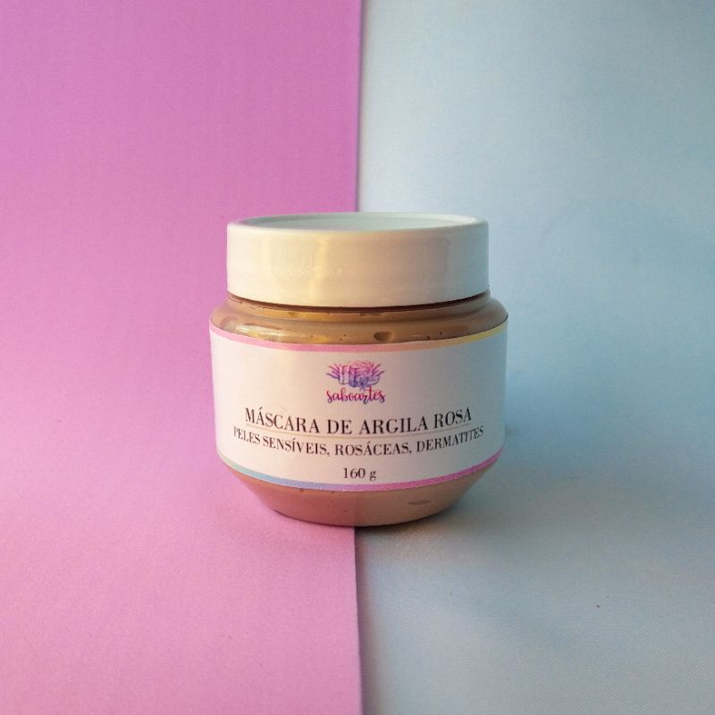 Máscara de Argila Rosa 160g | Shopee Brasil