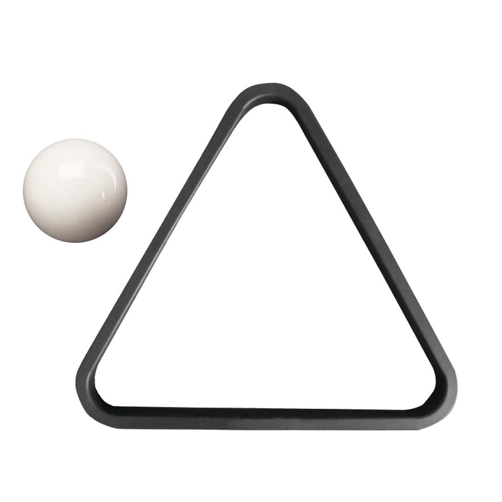 Triângulo Em Pvc Para Bolas De Bilhar + Bola Branca 54mm | Shopee Brasil