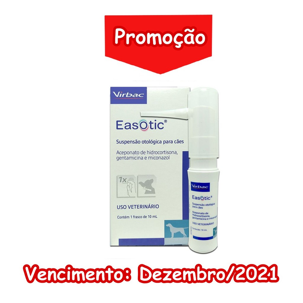 Solução Easotic Virbac de Tratamento Otológico - 10 mL | Shopee Brasil