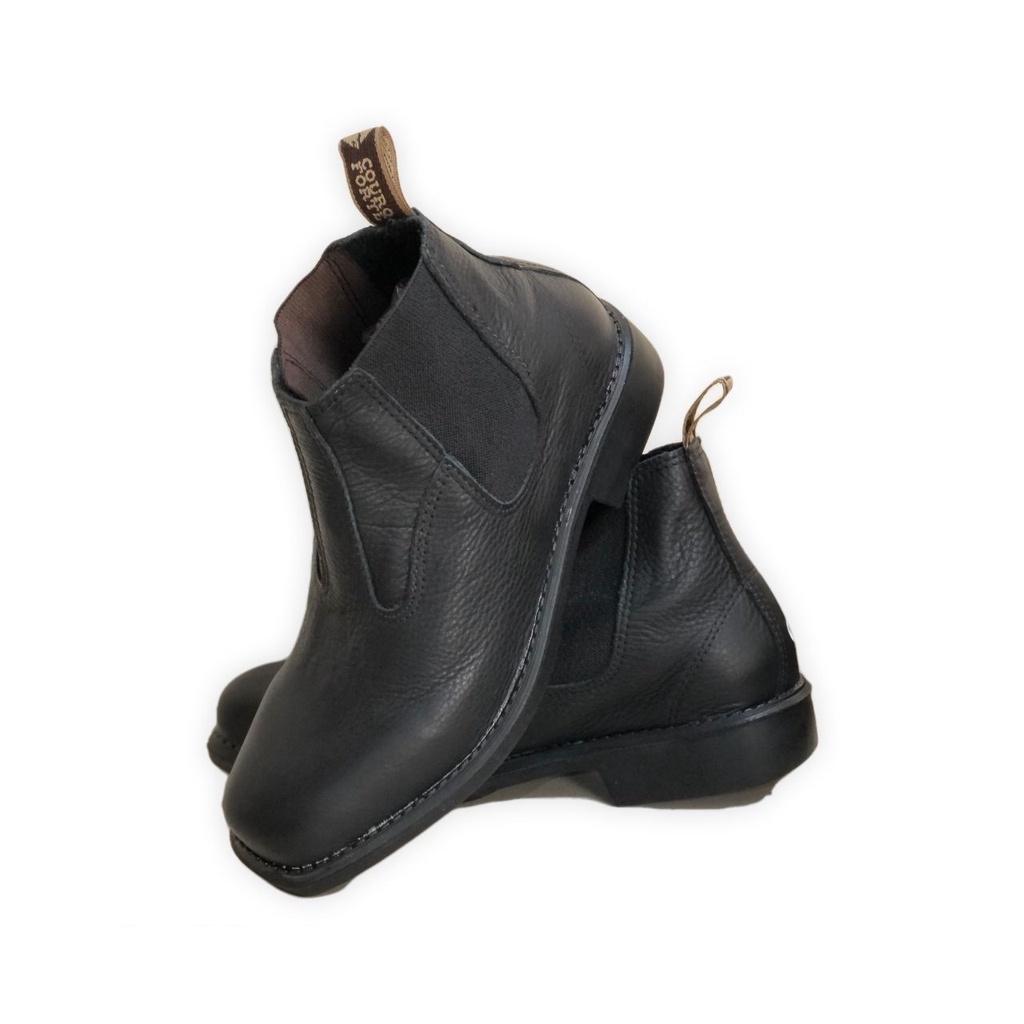 Bota Botina Couro Forte Unissex 100% Couro Legitimo Pronto Entrega ...