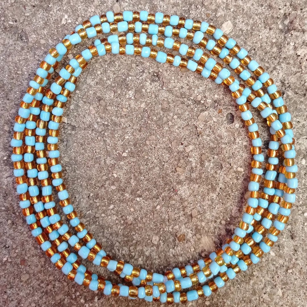 Guia Logun Edé - Fio de Contas - Candomblé - Umbanda | Shopee Brasil